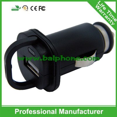 With Pull-tab 5V 1.0A MIni USB Vehicle Charger with Pull Tab USB Car Charger