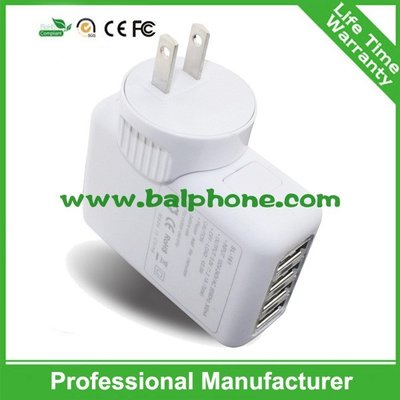 UK,EU,US,AU Plug 4 port mobile phone charger 4 Port USB Travel charger