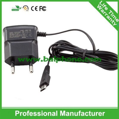 Portable phone charger for samsung with cable 5v 500mah travel wall chargers