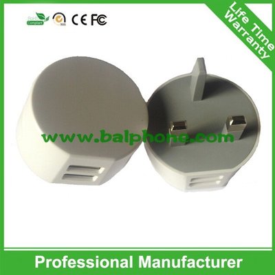 2015 Hot!!!2A dual usb wall charger uk mains charger 3 pin uk plug adapters