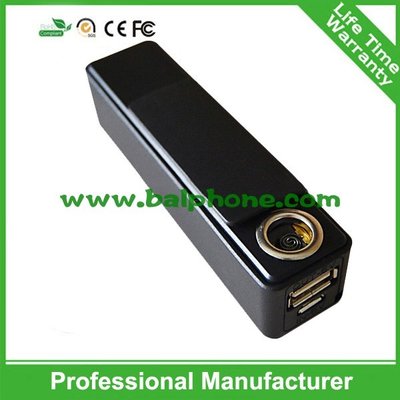 Portable Power Bank Multi Function Mini Flashlight+cigar Lighter+ Mobile power bank