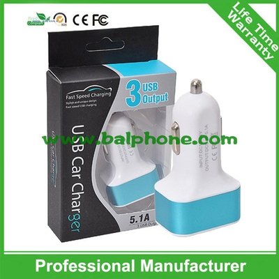 universal usb car charger 3 usb port car charger usb hub