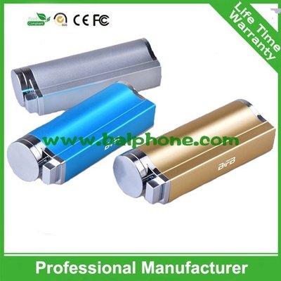 Full Capacity Metal Cigar Lighter External Power Bank 2000mah Powerbank, Mobile Battery