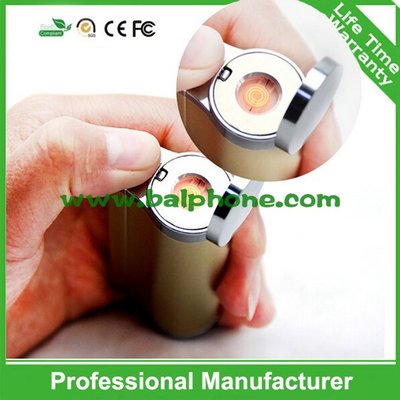 Full Capacity Metal Cigar Lighter External Power Bank 2000mah Powerbank, Mobile Battery