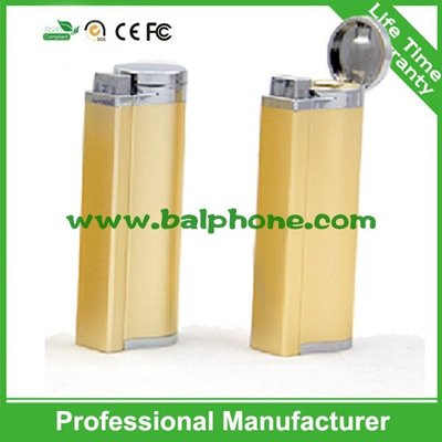 Full Capacity Metal Cigar Lighter External Power Bank 2000mah Powerbank, Mobile Battery