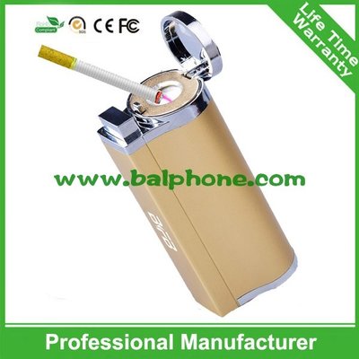 Full Capacity Metal Cigar Lighter External Power Bank 2000mah Powerbank, Mobile Battery