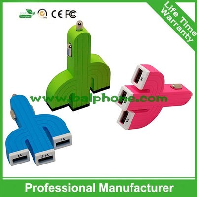 2015 Newest 3USB Car Charger 4.2A Triple Usb Port Car Mobile Charger
