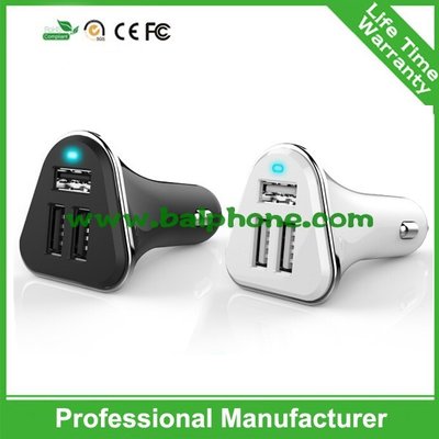 High quality 5.2A 3USB Car Charger for iPhone for iPad for Tab