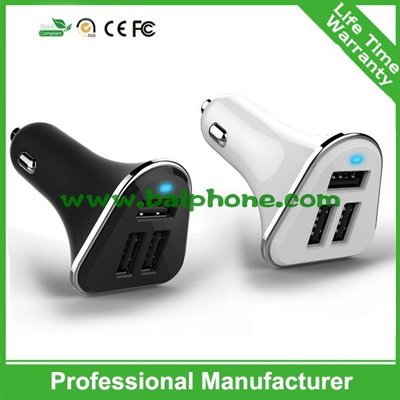 High quality 5.2A 3USB Car Charger for iPhone for iPad for Tab