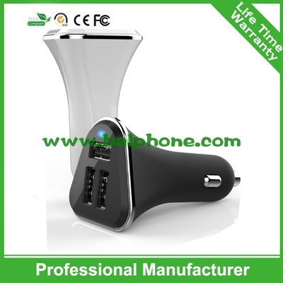 High quality 5.2A 3USB Car Charger for iPhone for iPad for Tab