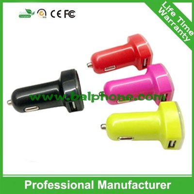 5V 2.1A mini dual usb car charger
