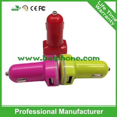 5V 2.1A mini dual usb car charger