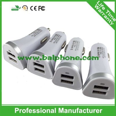 HOT sale 5V 4.2A Car Charger Adaptor Dual micro USB 2-Port for iPhone 5 6