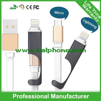 Iphone 6/Micro 2in1 flat usb cable