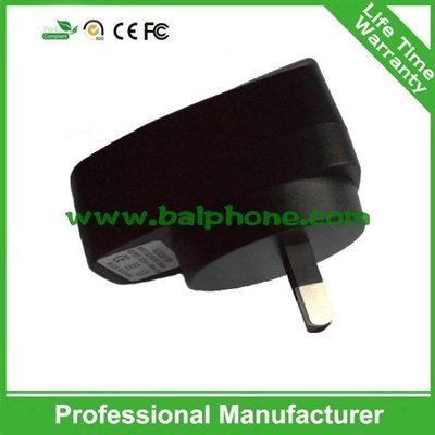 Good quality AU plug adapter universal single usb travel chargers for smartphone