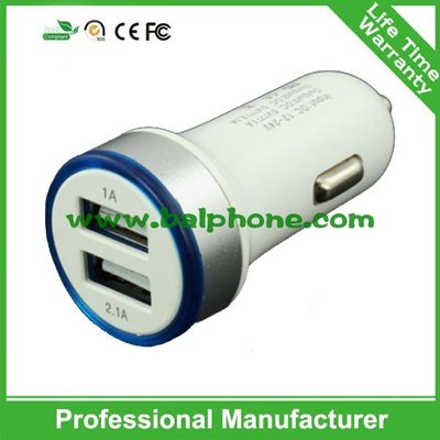 3.1A double mini usb car charger