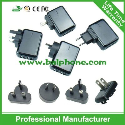 Promotional 4 usb travel charger