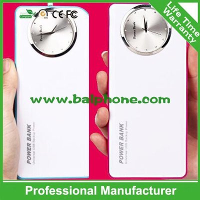 New power bank with classic clock
