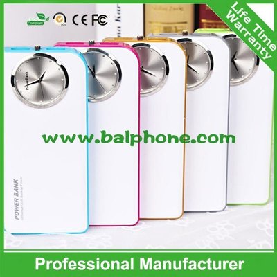 New power bank with classic clock