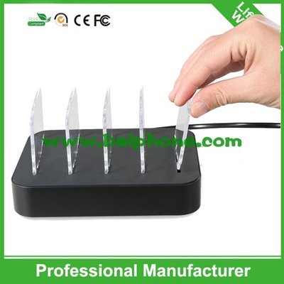 4 USB travel charger with holder 4 usb wall charger