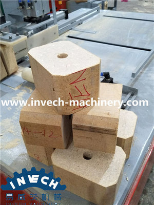 PLC Control Wood Block Cutter with Heating Stamp