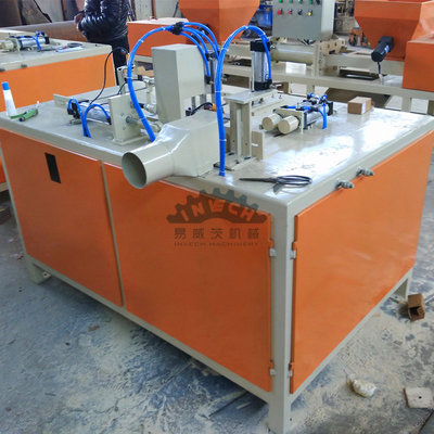 PLC Control Wood Block Cutter with Heating Stamp