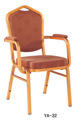 Metal chair, Dinner chair fabric paint imitation wood chair (YA-30)