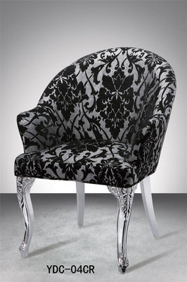 Metal chair, fabric paint mirror chair (YDC-04CR)