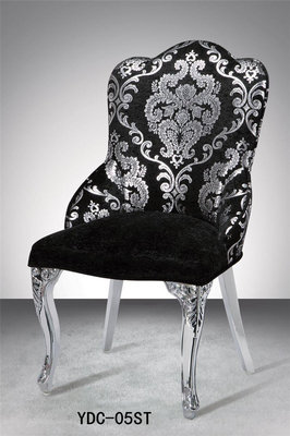 Metal chair, fabric paint mirror chair (YDC-04CR)