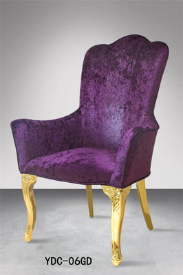 Indoor banquet furniture, stainless steel armchairs (YDC-06GD)