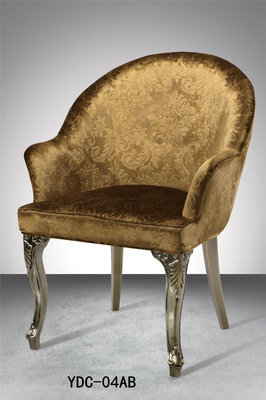 Metal chair, fabric paint mirror chair (YDC-04CR)