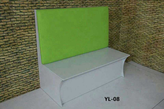 Modern double coffee shop booth seating sofa (YL-08)