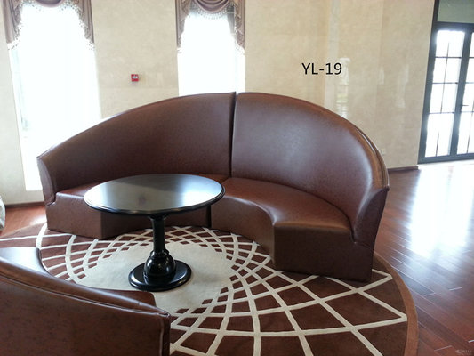 Modern double coffee shop booth seating sofa (YL-08)