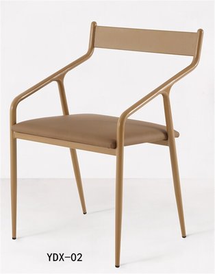 Metal wood look upholsteredt lesiure armchair  (YTDX-06)