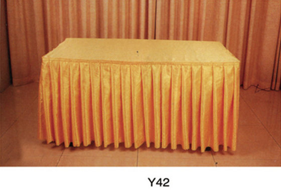 Embroidery pattern elegant wedding polyester fancy wedding table cloths (Y-42)