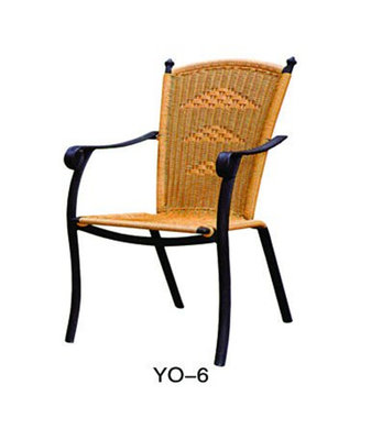 China Factory Cast aluminum outdoor furniture with BBQ grill IN fimaly day (YO-4)