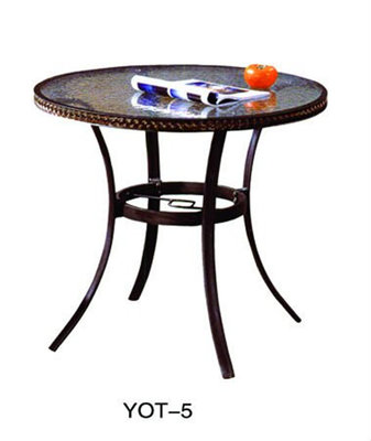 Beautiful popular design garden cast aluminum furniture/outdoor TABLE  (YOT-1)