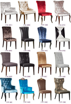 Fabric Metal Dining Chairs with High Quality For sale (YF-129)