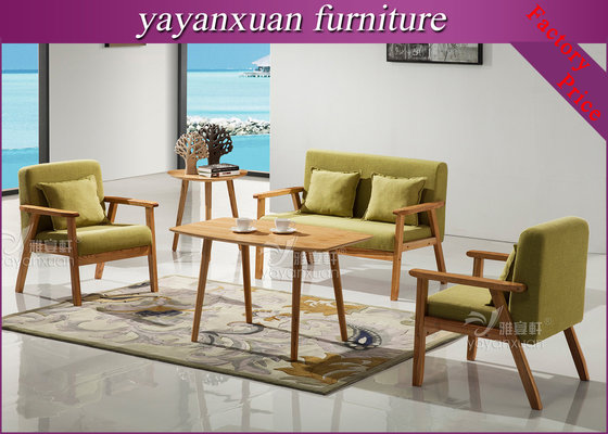 Table And Chairs With Green Fabric In Chinese Manufacturer For Supply (YW-2130)