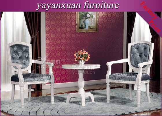 White Wooden Table And Chairs From Manufacturer For Supply With Cheaper Price (YW-P10)