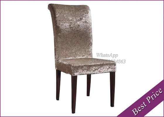 Chinese Restaurant Dining Chair Iron Legs Wooden Design (YA-44)