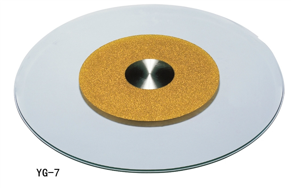 Hot sale glass Turnplate with newest design, glass turnplate for table (YG-7)