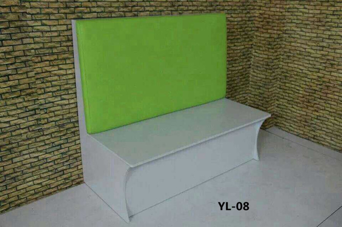 Modern double coffee shop booth seating sofa (YL-08)