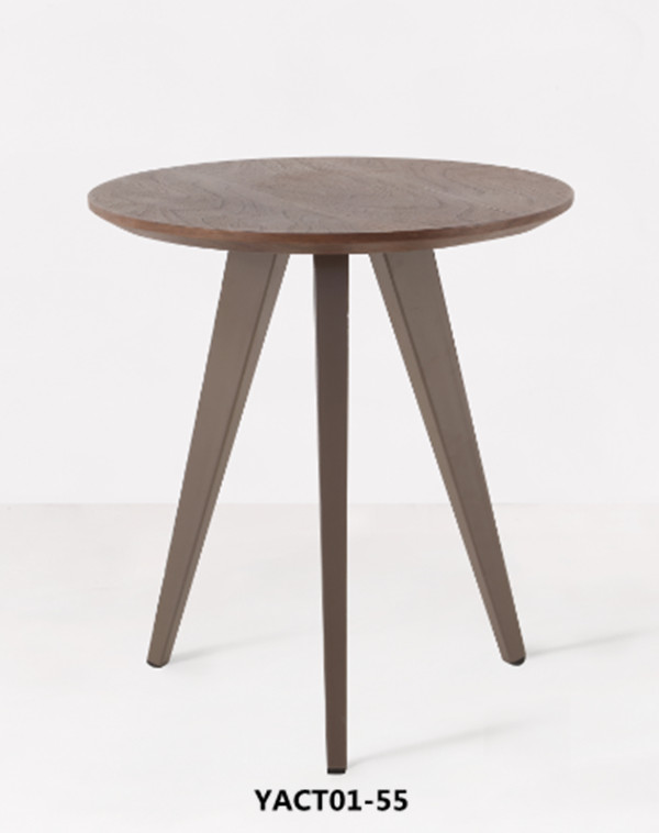Modern Beautiful Iron Leg MDF table in Living Room Western Carteen (YACT01-55)