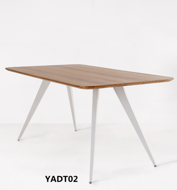 Hot sale white colour Modern simple dinner table (YADT02)