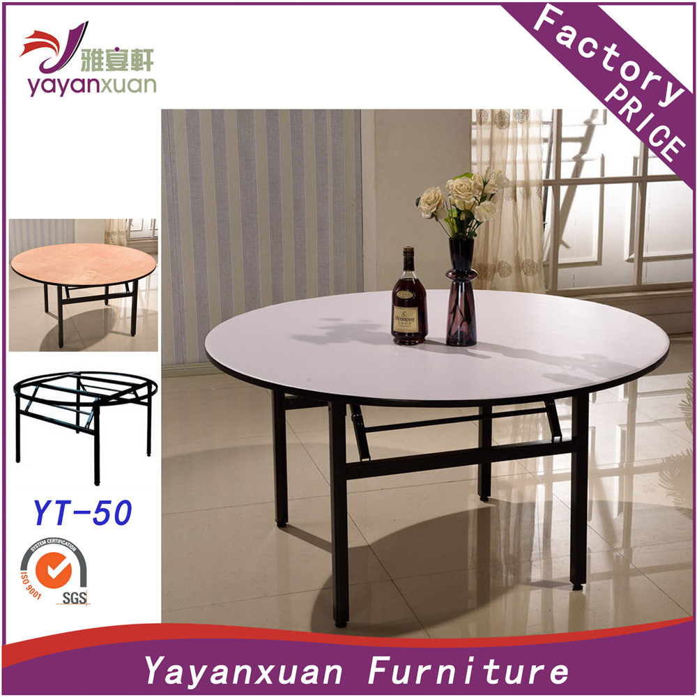 Large Round Dining Table can Foldable With High Quality（YT-50)