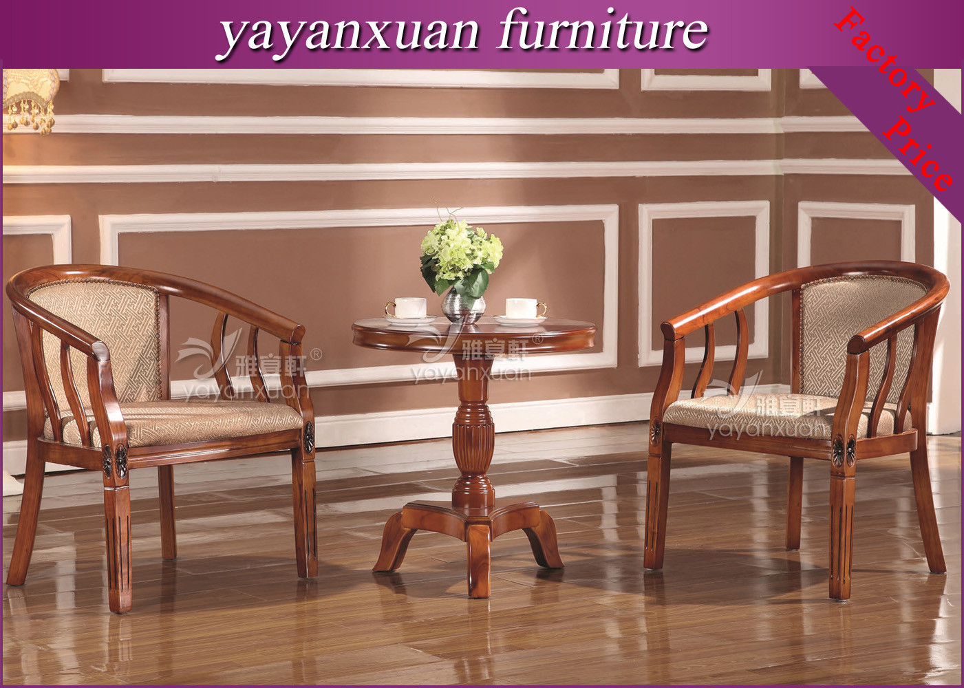 Small Wooden Chair Sets For Supply  In Chinese Wholesale With Competitive Price (YW-9)