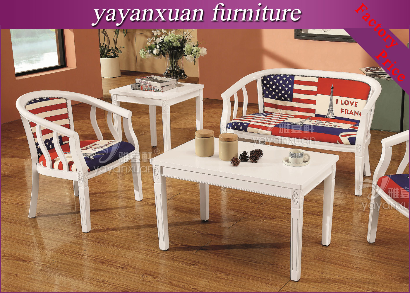 Cream Dining Table And Chairs For Sale With Cheaper Prices And Much In Stock (YW-P9)