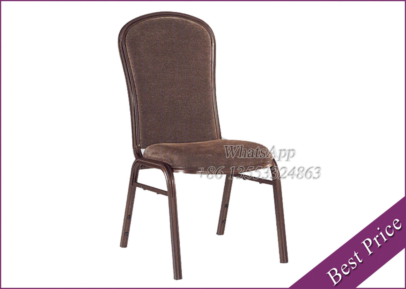 Stackable Look like Wood Aluminium Restaurant Banquet Chair (YA-12)