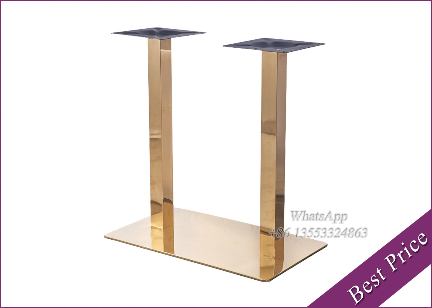 Gold Color Restaurant Table Base Dining Room For Sale From China (YT-A142)